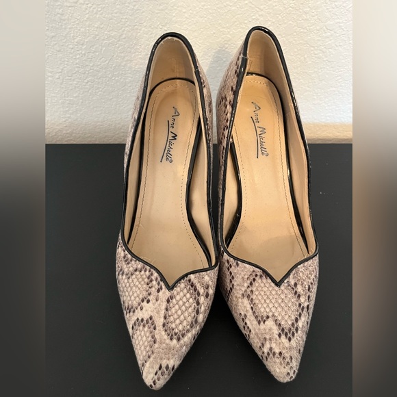 Anne Michelle | Shoes | 85 Snake Print Anne Michelle Heels | Poshmark